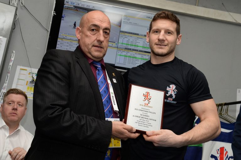 Presentation for Phillips' 50th game as captain - Great Britain ...